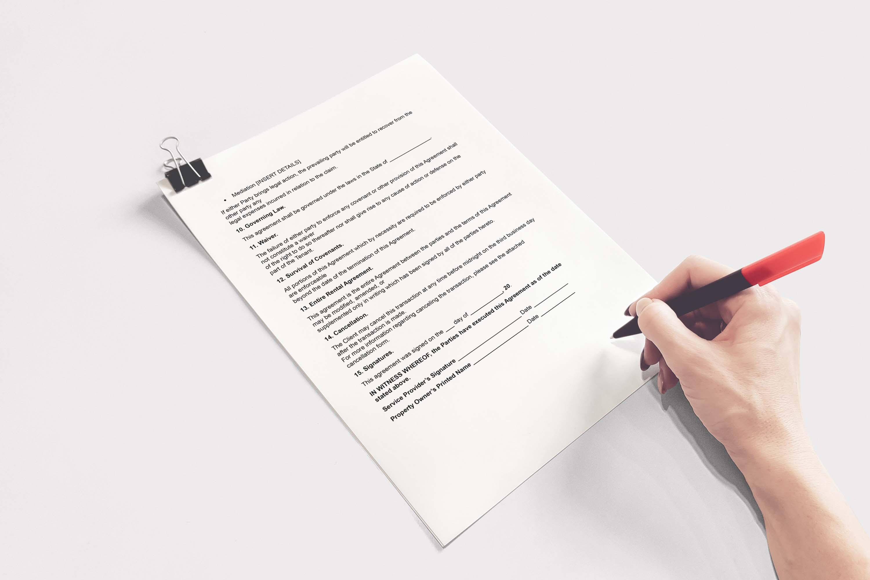 Tree Removal Contract Template,sample Contract for Tree Removal ...