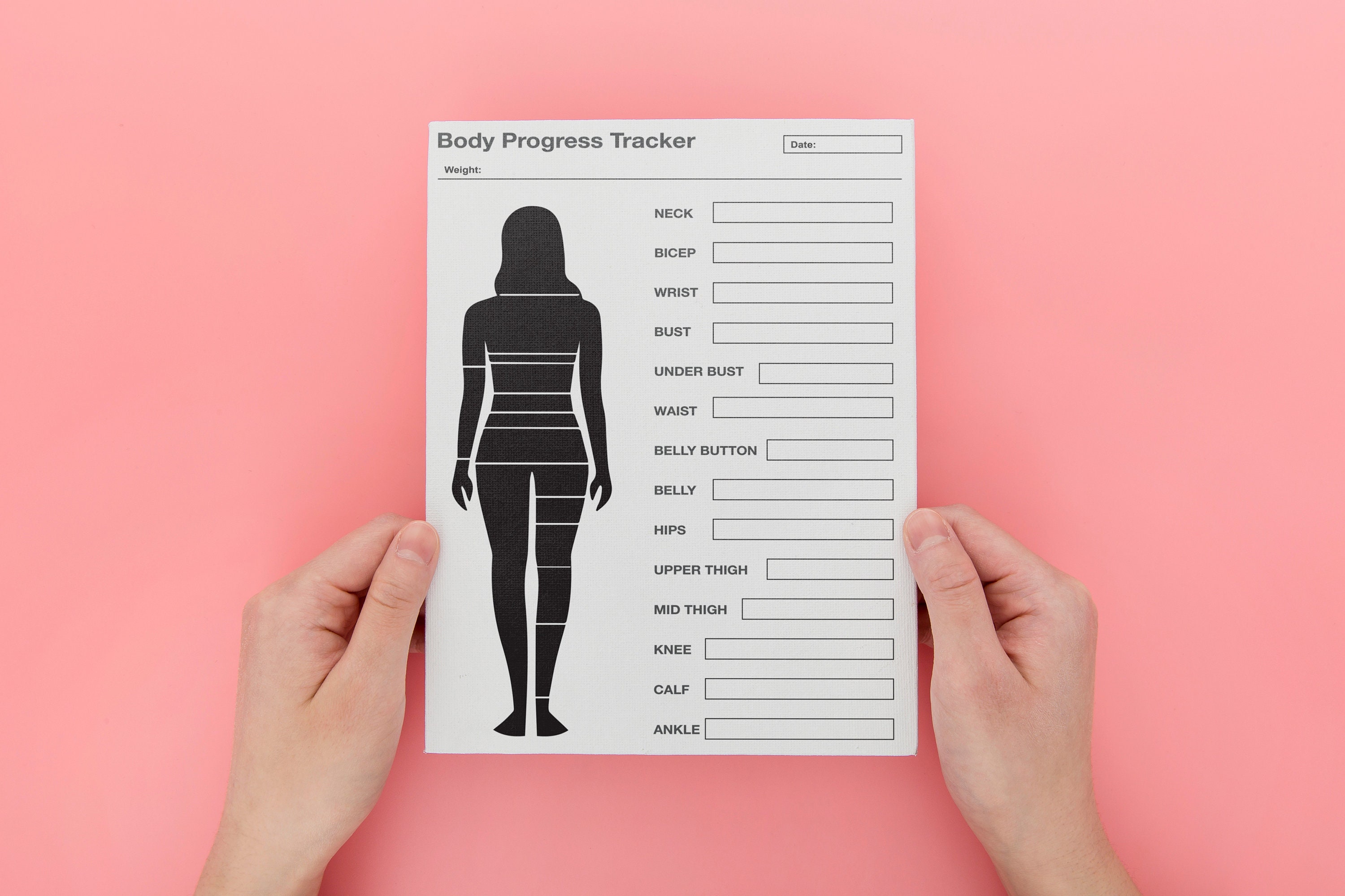Body Measurement Tracker,body Measurement Tracker Printable,body ...