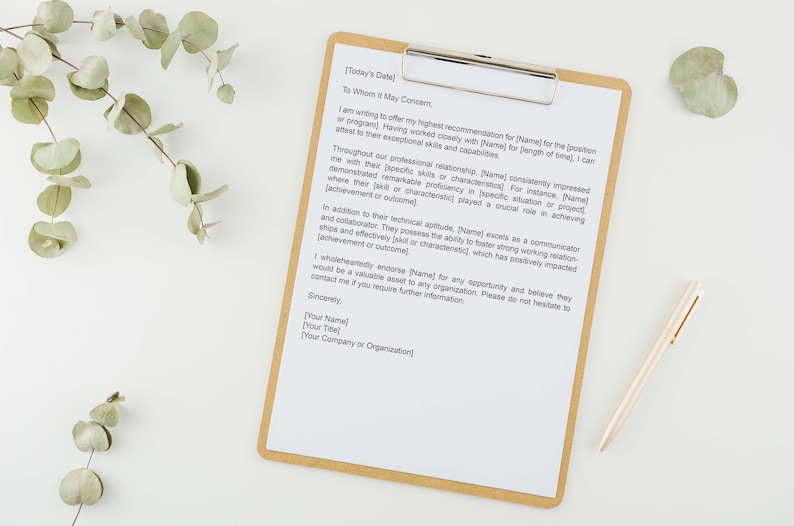 Professional Recommendation Letter,letter of Recommendation ...