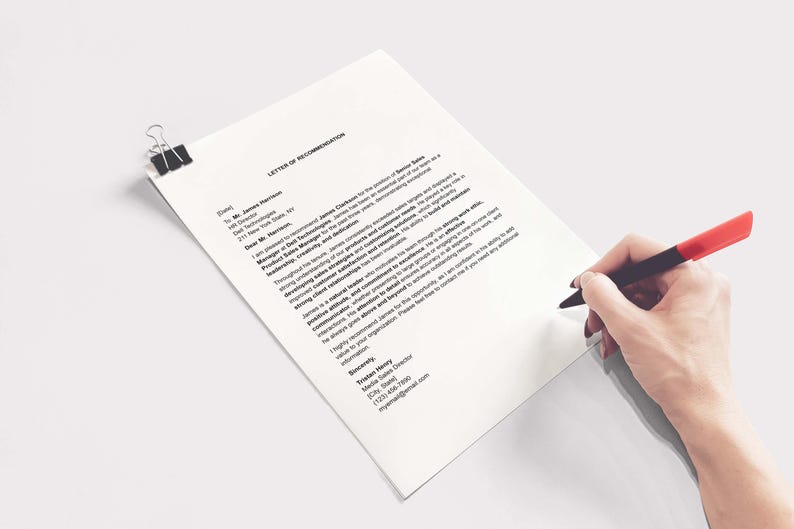 Professional Recommendation Letter,letter of Recommendation ...