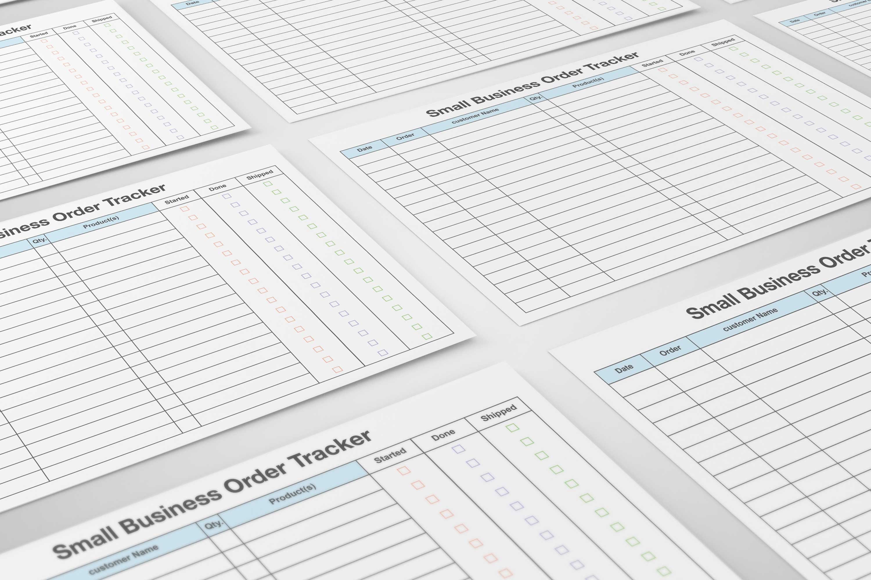 Small Business Order Tracker,business Order Form,order Tracker for ...