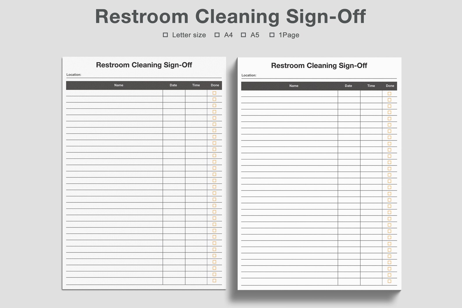 Restroom Cleaning Sign off SheetBathroom Cleanup Schedule For Etsy Restroom Cleaning Sign off SheetBathroom Cleanup Schedule For Etsy