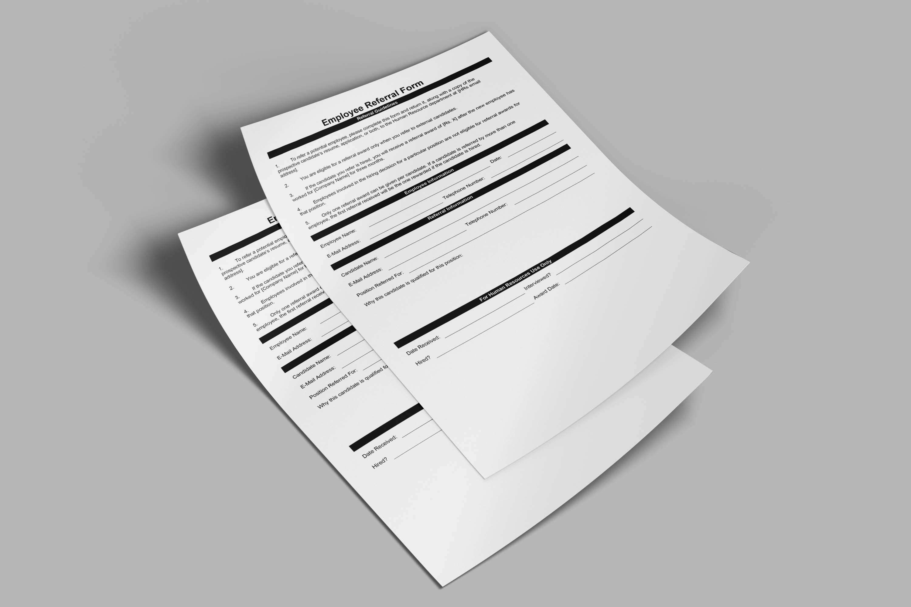 Employee Referral Form,employee Referral Program Form,employee Referral ...