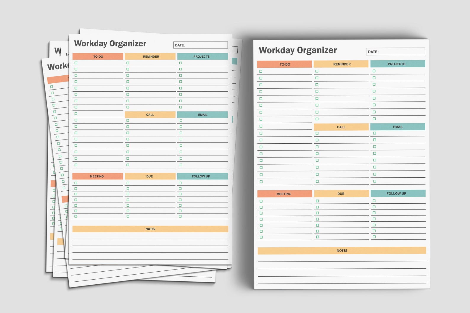 Work Day OrganizerWork PlannerWork ScheduleDaily | Etsy