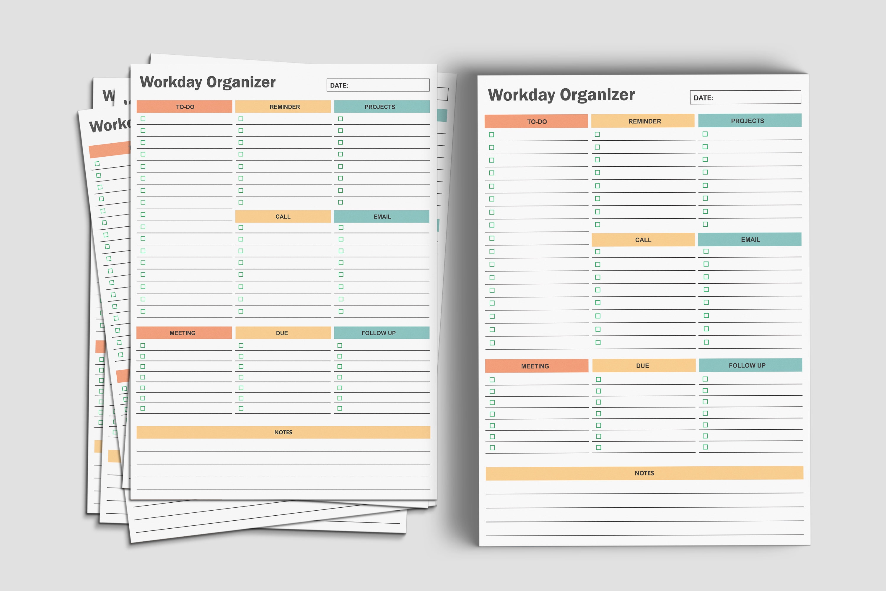 Work Day OrganizerWork PlannerWork ScheduleDaily | Etsy