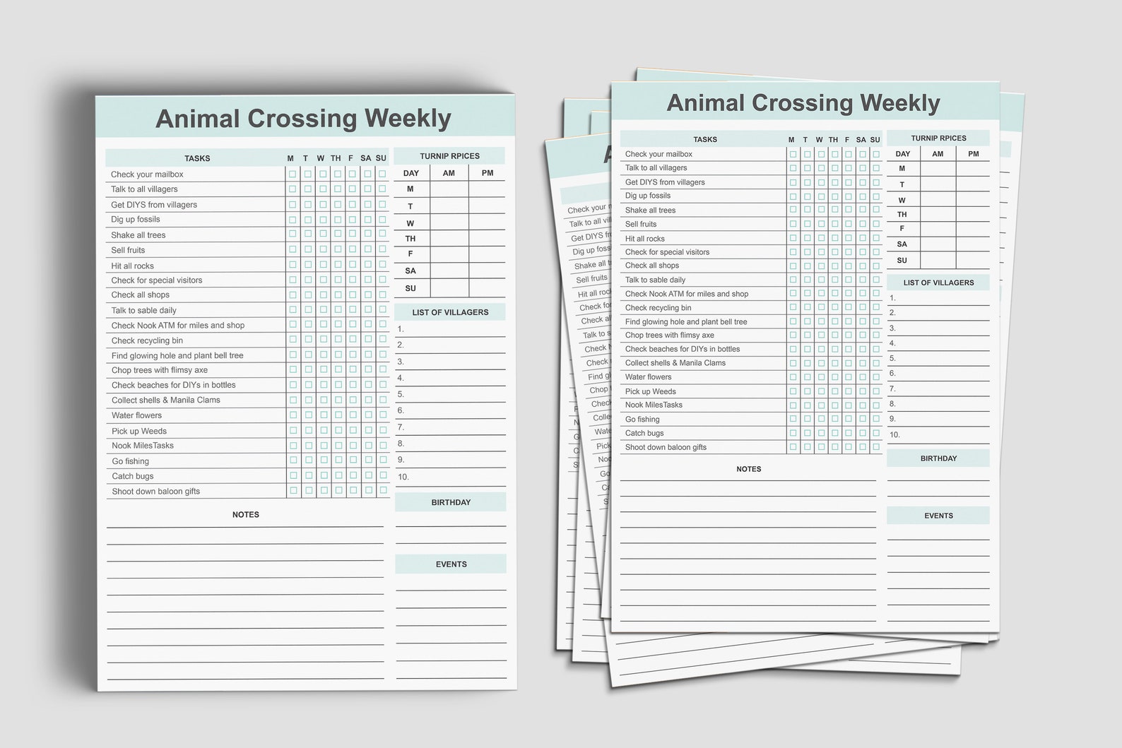 Animal Crossing Checklist,acnh Checklist,acnh Diy Checklist,acnh ...