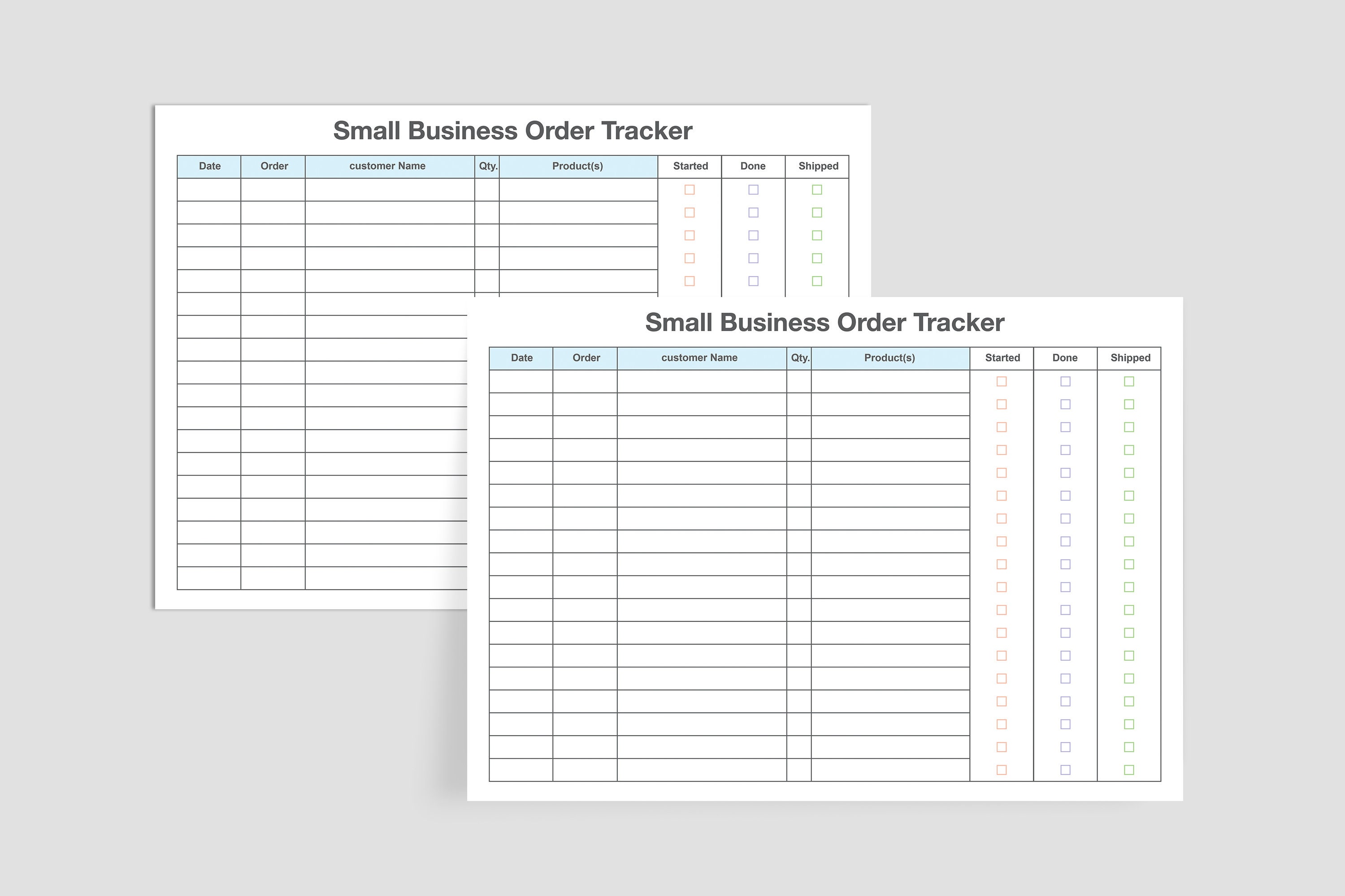 Small Business Order Tracker,business Order Form,order Tracker for ...