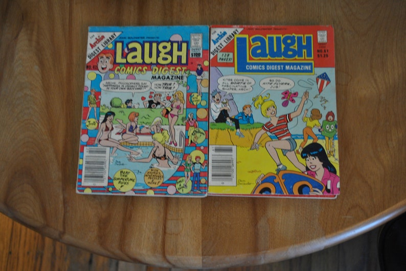 Laugh Comics Digest Magazine Numbers 42, 43, 55 and 61 - Etsy