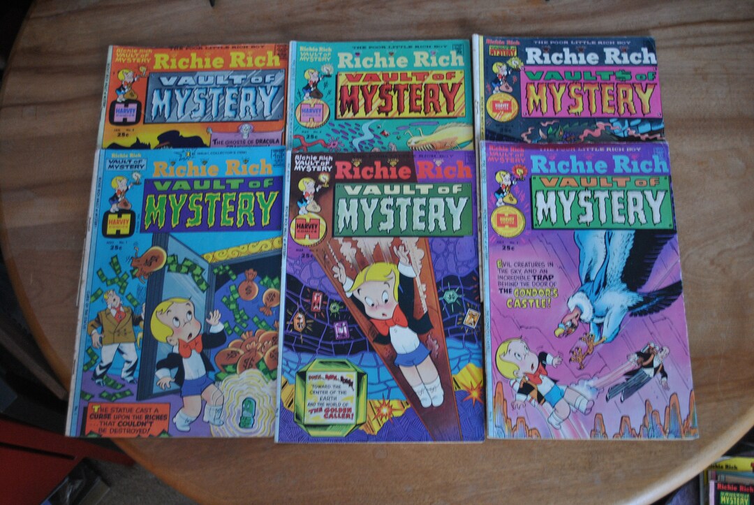 Richie Rich Vault of Mystery Comic Books 11 Issues Mid 1970s - Etsy
