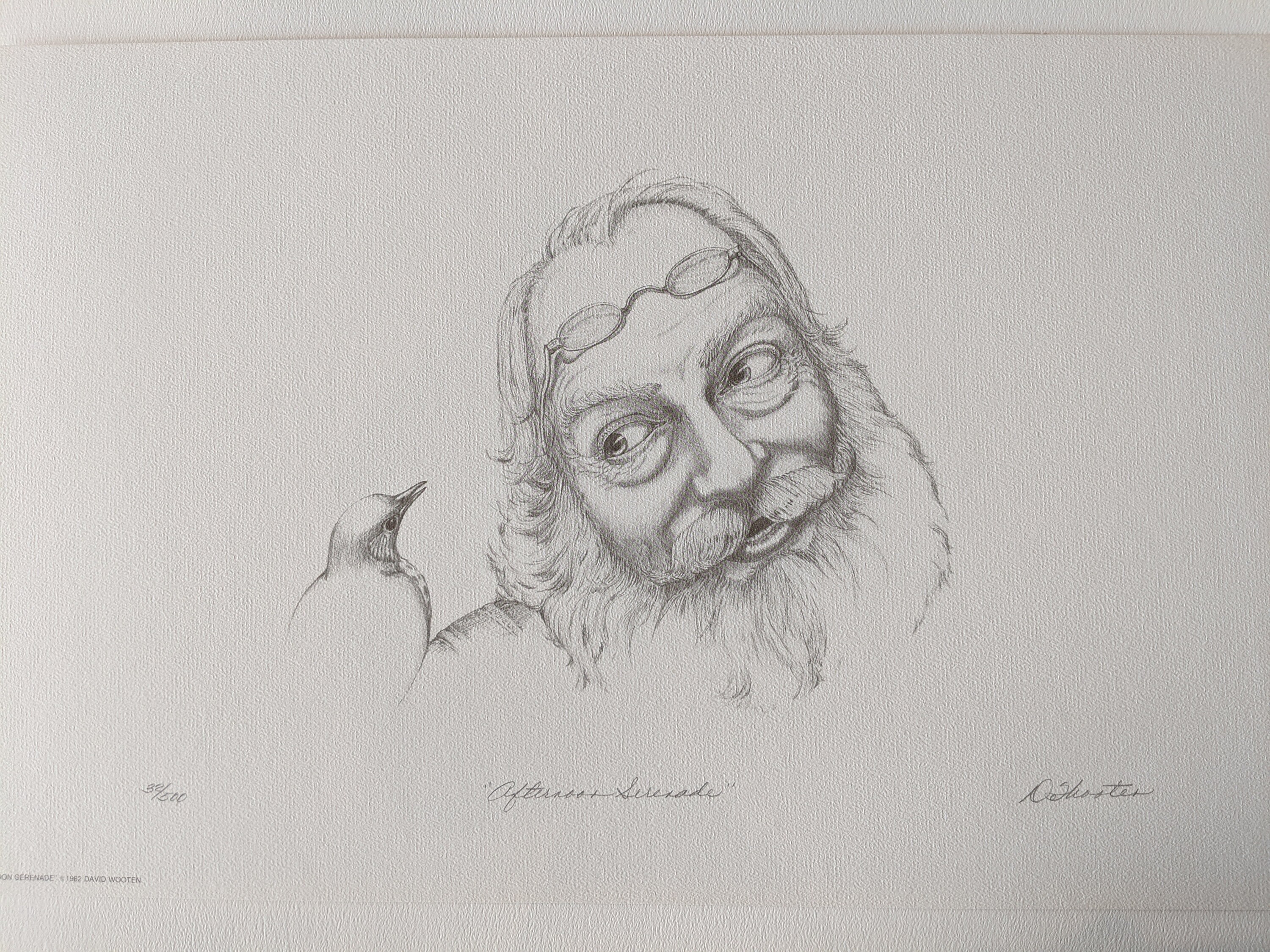 Old Man Face Beard Drawing