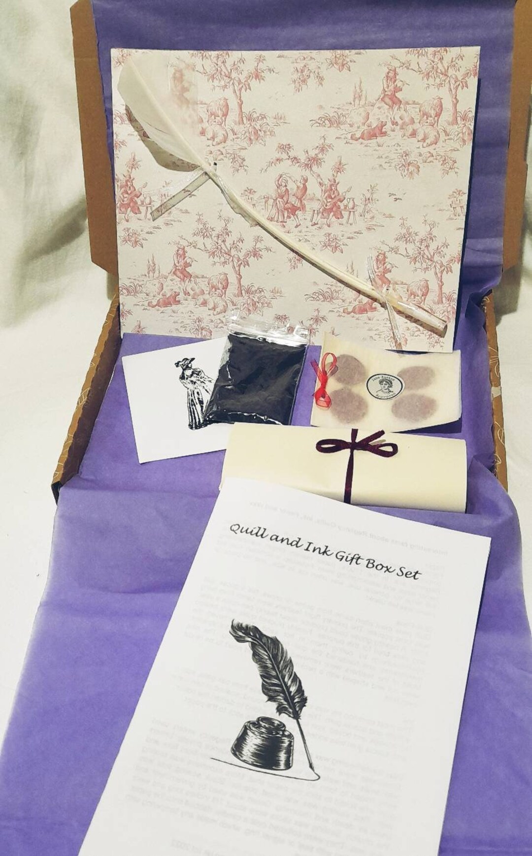 Jane Austen Quill & Ink Gift Box Set. Authentic Handcut Quill ...