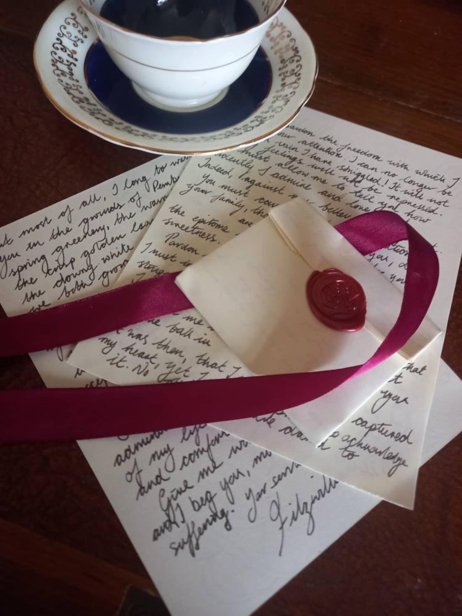 PERSONALISED Love Letter From Mr DARCY Jane Austen Gift. - Etsy
