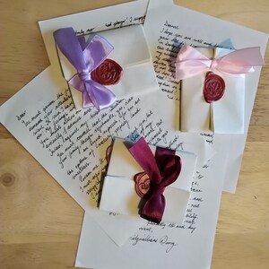 PERSONALISED Letter Trio Set - Invitation to Pemberley Pride ...