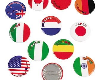 International Flag Pins - Etsy