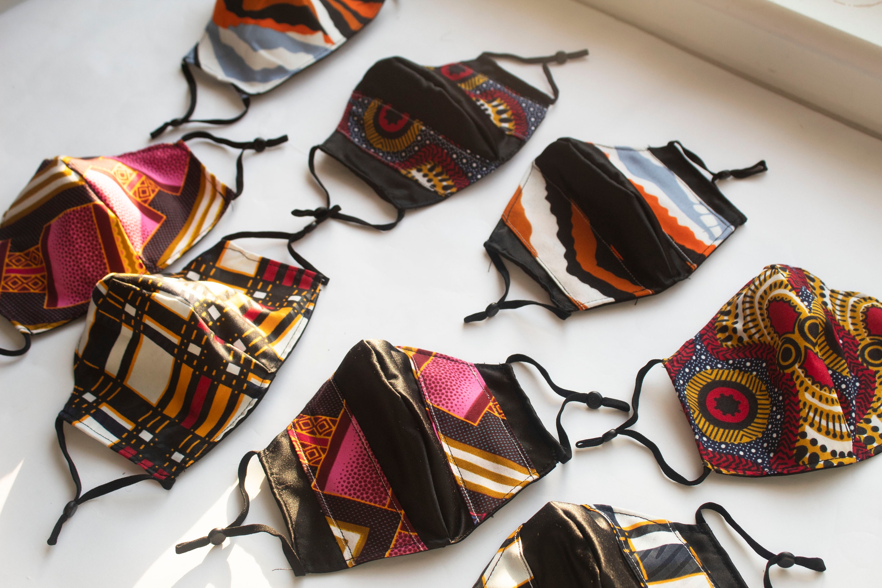African Print Face Mask: Ankara Fabric, Filter Pocket, Reusable - Etsy UK