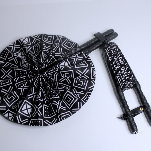 African Fan Black - Etsy