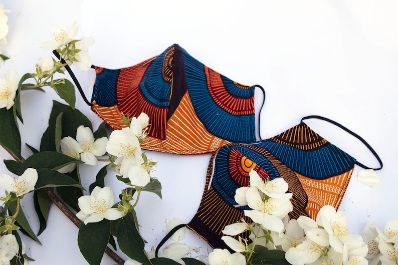 Face Mask - African Print Fabric With FILTER PAPER - Etsy