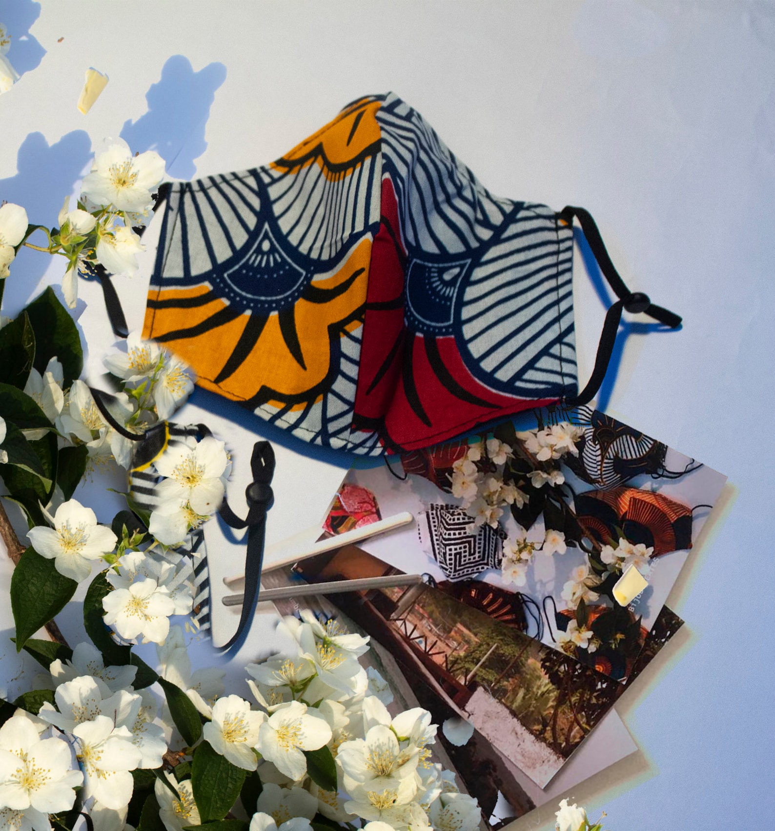 Face Mask African Print Fabric With FILTER PAPER - Etsy