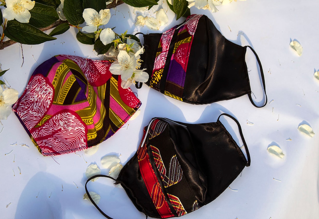 Face Mask_african Print Ankara/kente Fabric - Etsy