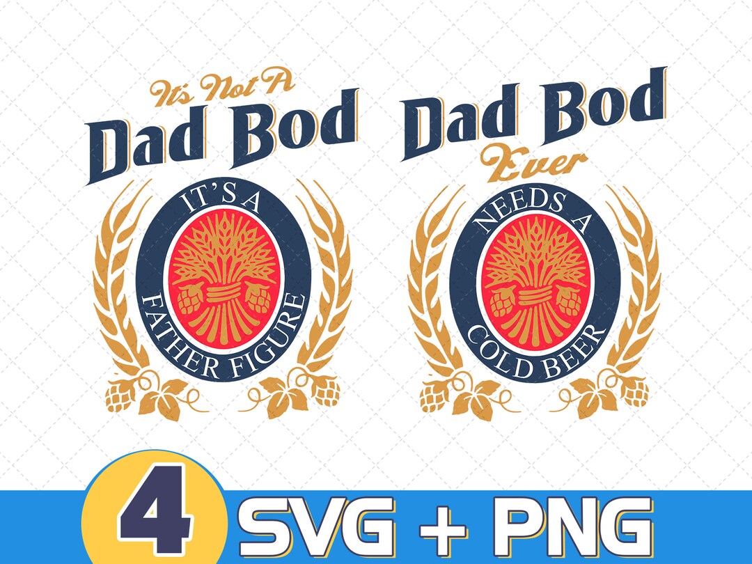 Fathers Day Dad Logos SVG, Beer Parody Logos, Dad Bod Svg, Svg Beer Dad ...