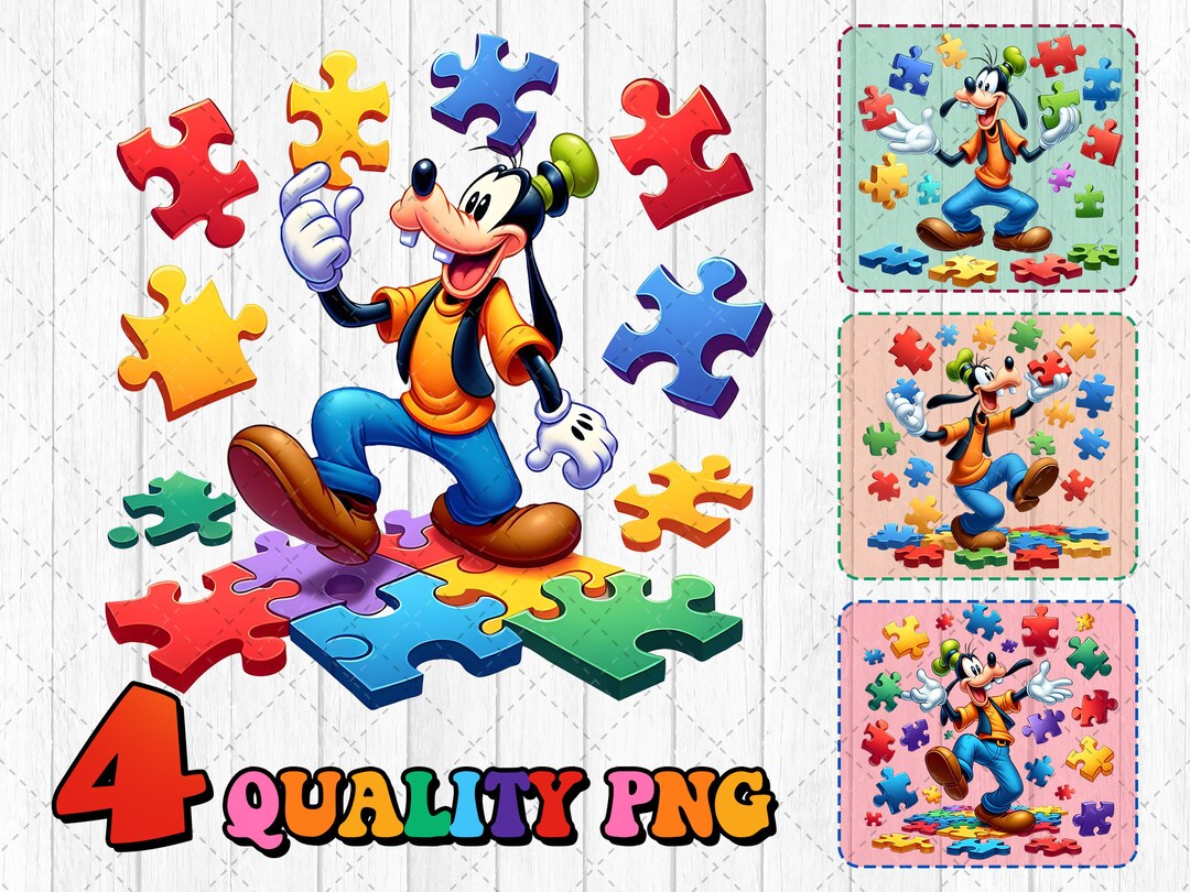 4 Autism Goofy PNG Bundle, Autism Awareness Png, Be Kind Png, Awareness ...