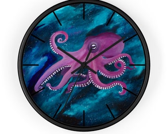 Octopus Wall Clock - Etsy