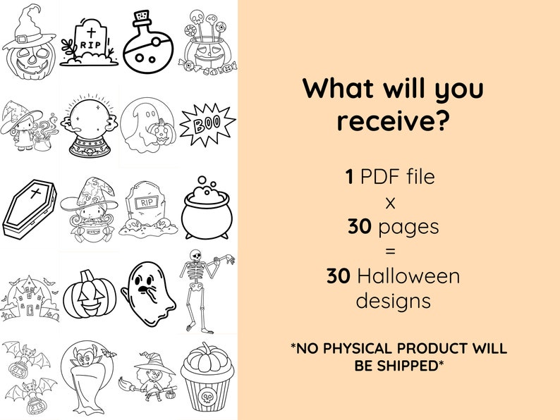 Halloween Spooky Season Colouring Pages | Printable A4 PDF Instant ...