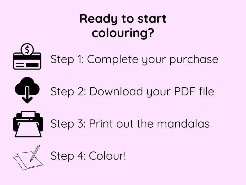 Mandala Adult Colouring Pages | Printable A4 PDF Instant Download ...