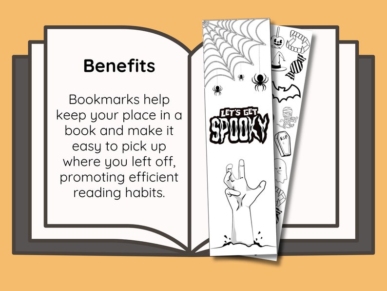 Halloween Colouring Bookmarks | Printable A4 PDF Instant Download ...