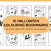 Halloween Colouring Bookmarks | Printable A4 PDF Instant Download ...