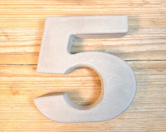 Cement Modern Table Numbers - Etsy