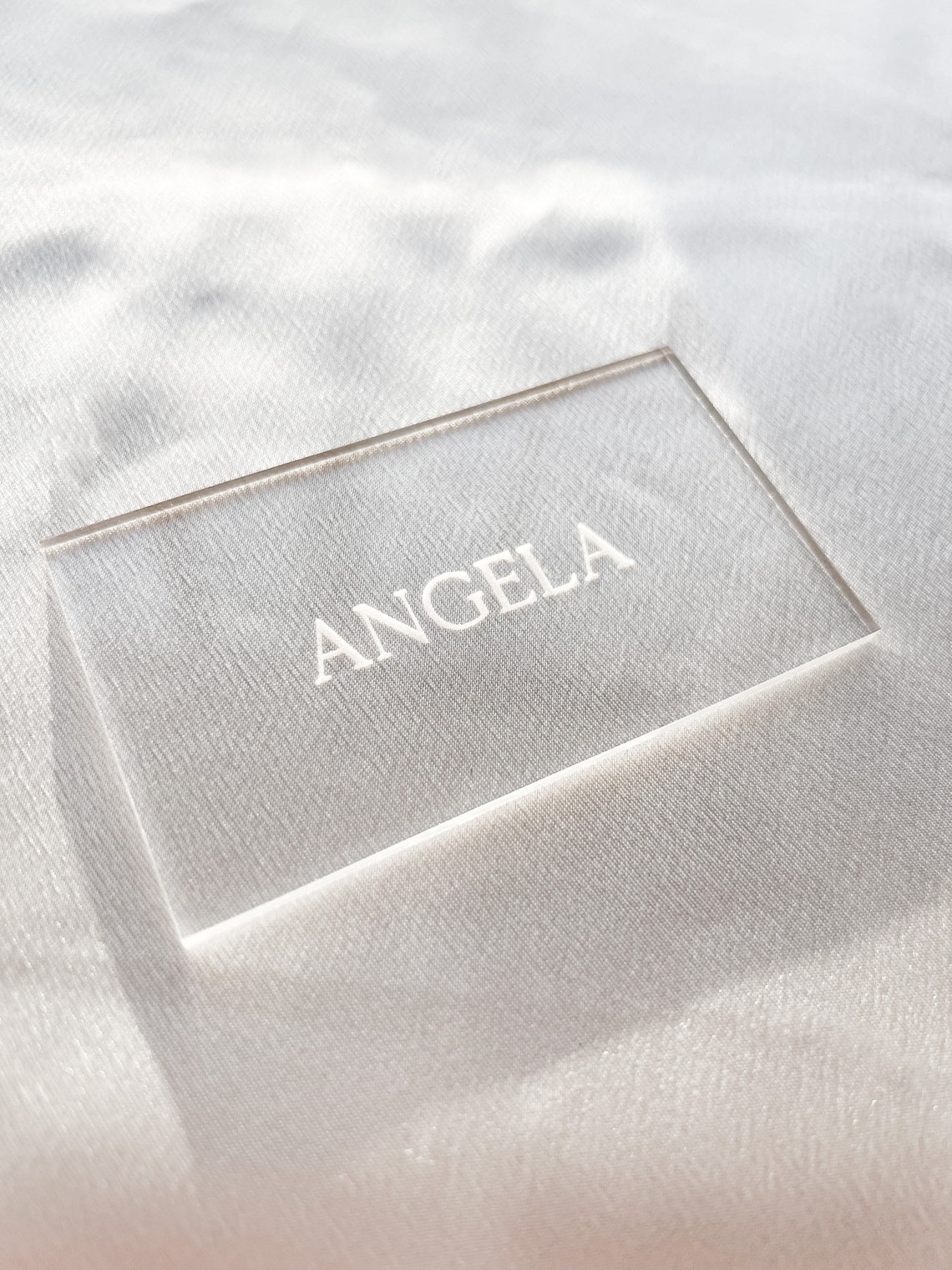 Personalized Engraved Acrylic Place Card | Place Setting | Laser Cut ...