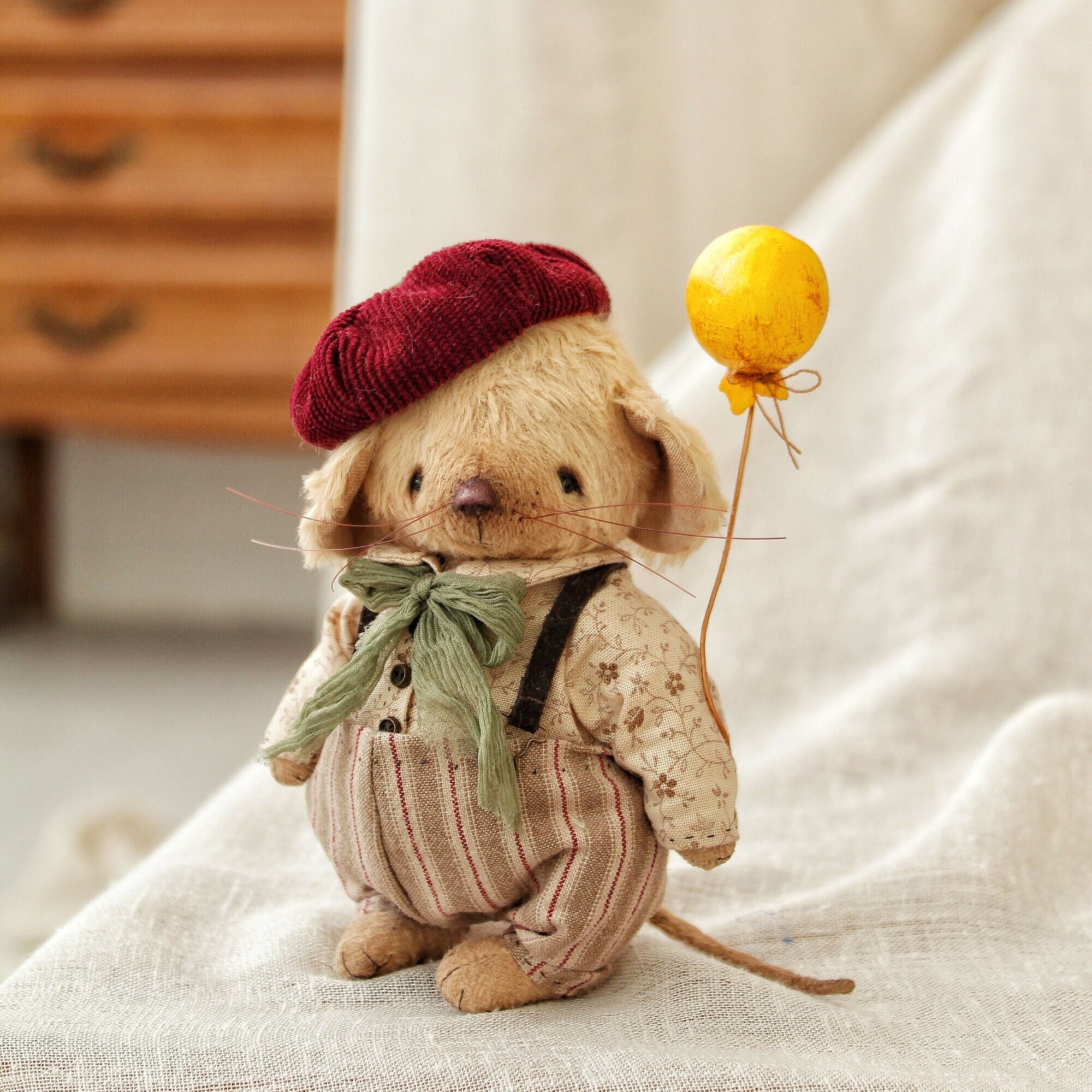 Mouse. Handmade Toy. Artist Toy. Collectible Toy. Art Dolls. Hand-sewn ...