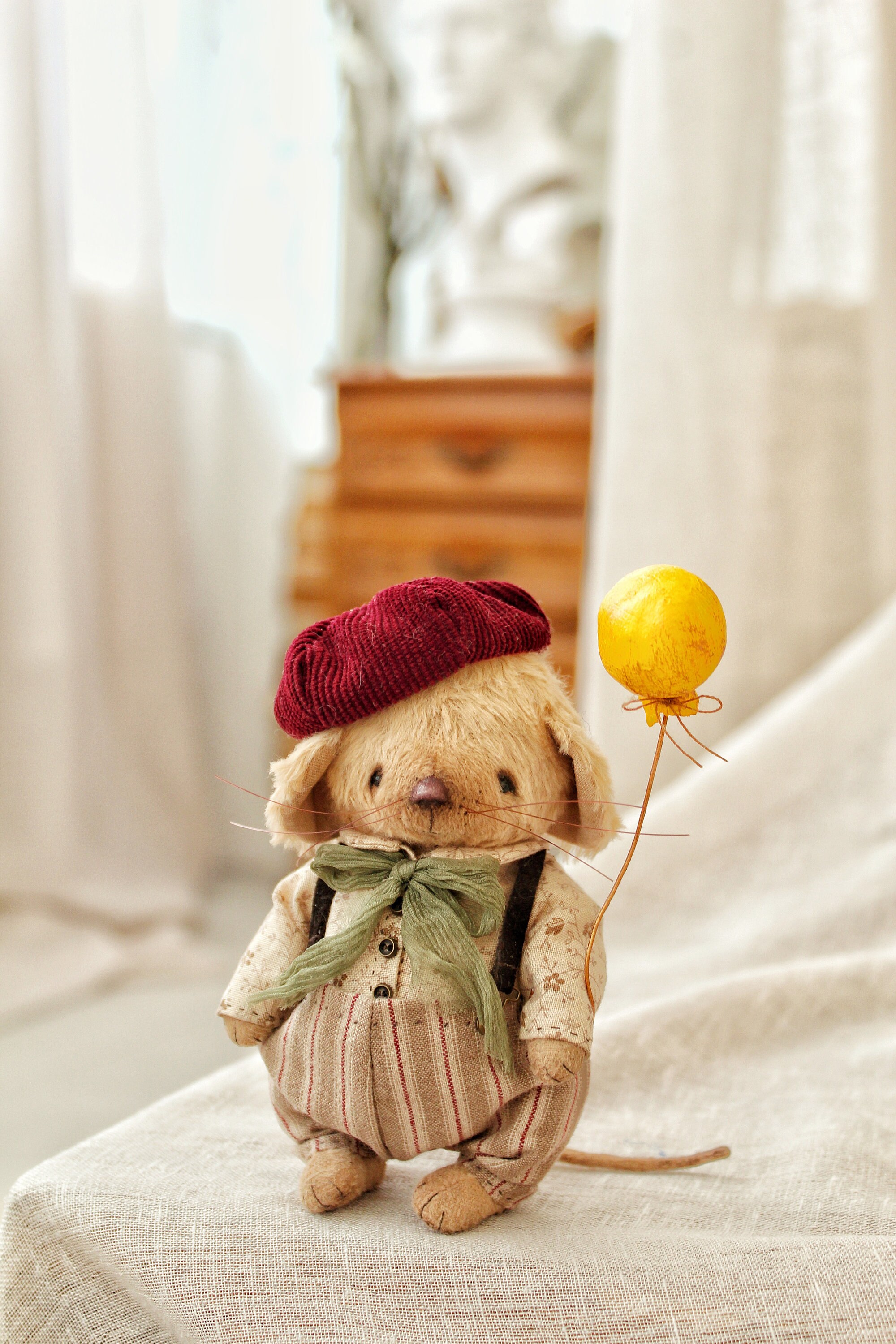 Mouse. Handmade Toy. Artist Toy. Collectible Toy. Art Dolls. Hand-sewn ...