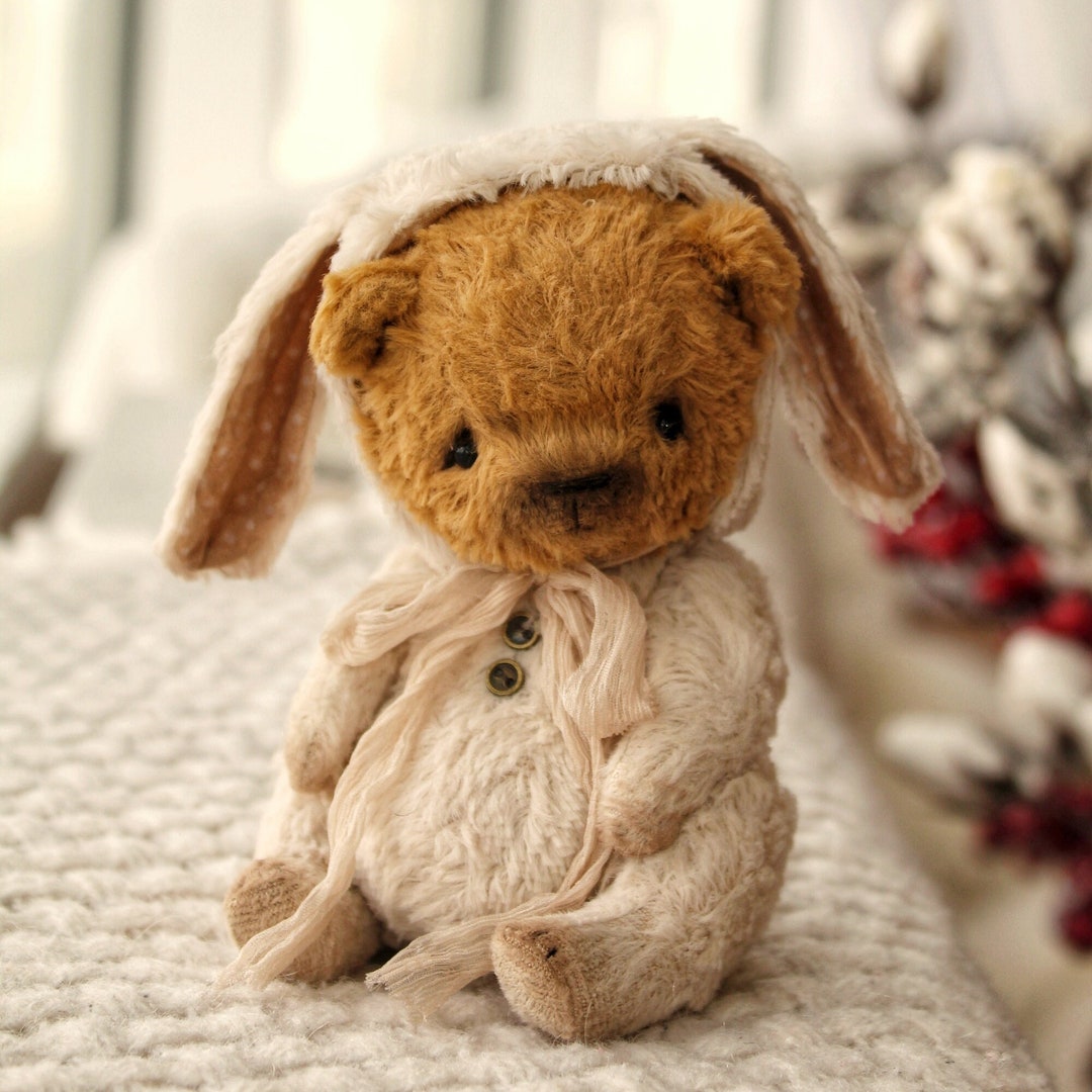 Handmade Miniature Teddy Bear Small Bear Handmade Toy Stuffed Bear ...