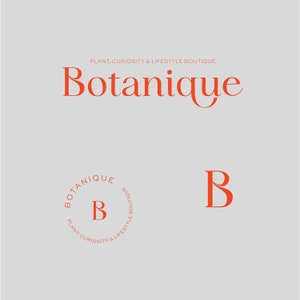 Botanique, Semi-custom Brand Kit, Premade Brand Kit, Premade Logo ...