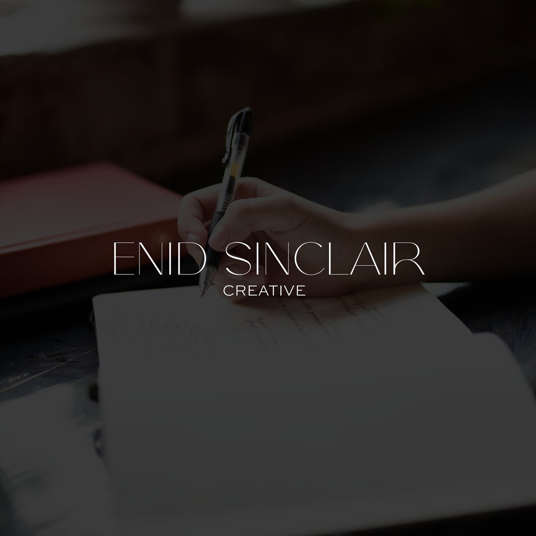 Enid, Single Logo, Premade Brand Kit, Premade Logo Design - Etsy