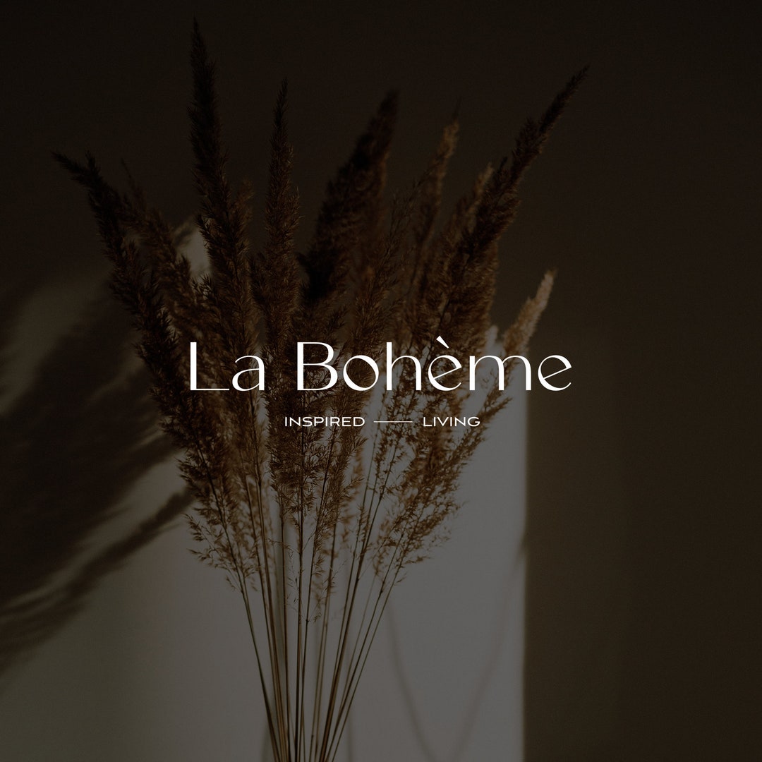 La Bohème, Single Logo, Premade Logo, Logo Design - Etsy