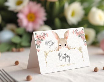 Easter Place Cards | Printable Easter Table Card | Easter Dinner Decor ...