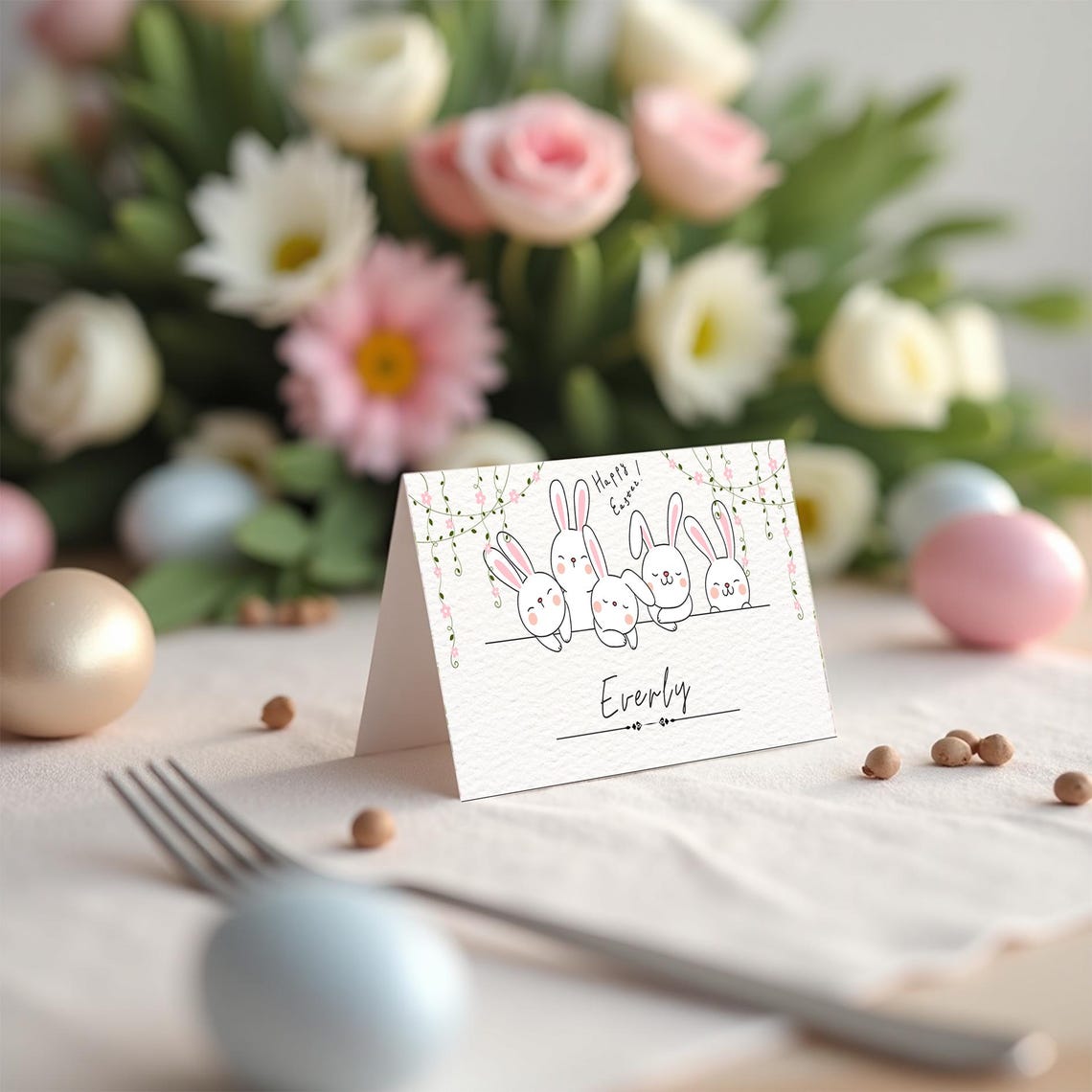 Easter Place Cards | Printable Easter Table Card | Printable Easter ...