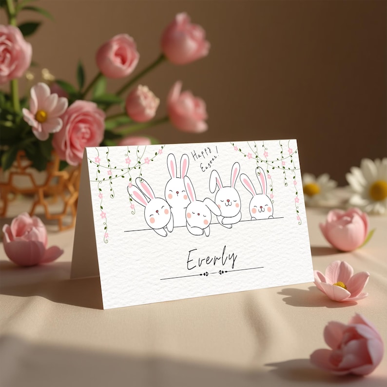 Easter Place Cards | Printable Easter Table Card | Printable Easter ...