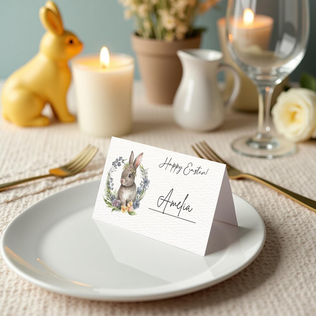 Easter Place Cards | Printable Easter Table Card | Printable Easter ...