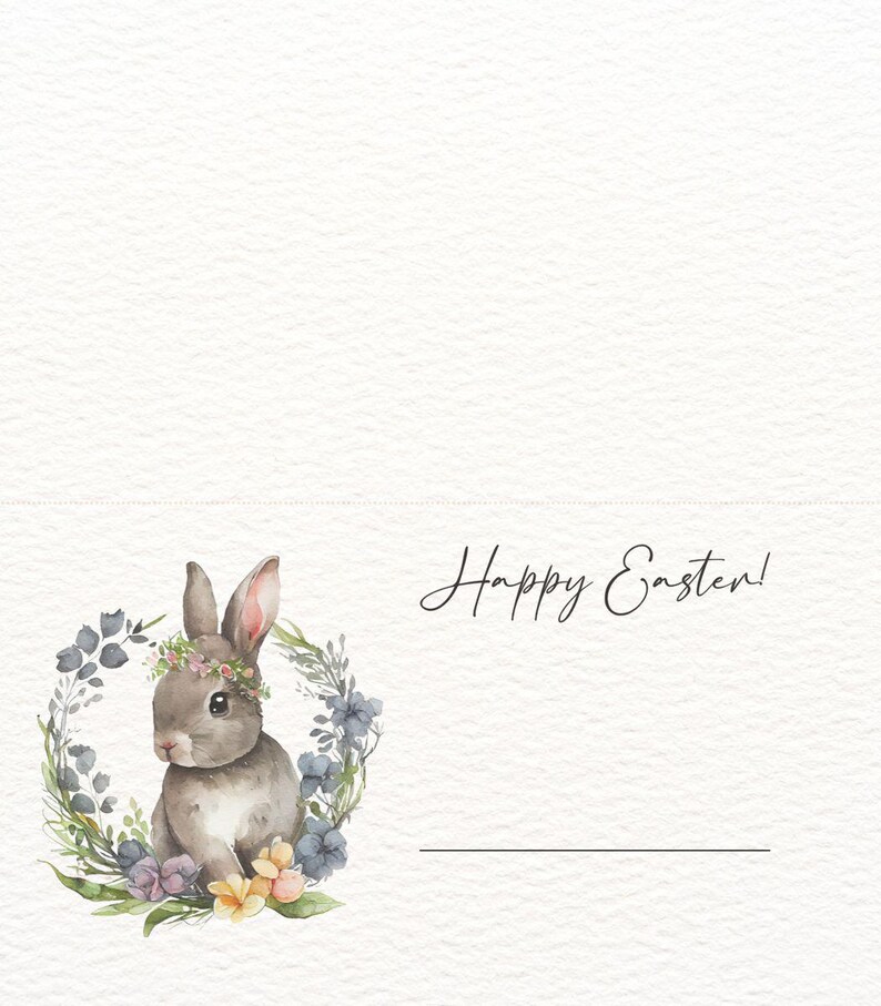 Easter Place Cards | Printable Easter Table Card | Printable Easter ...