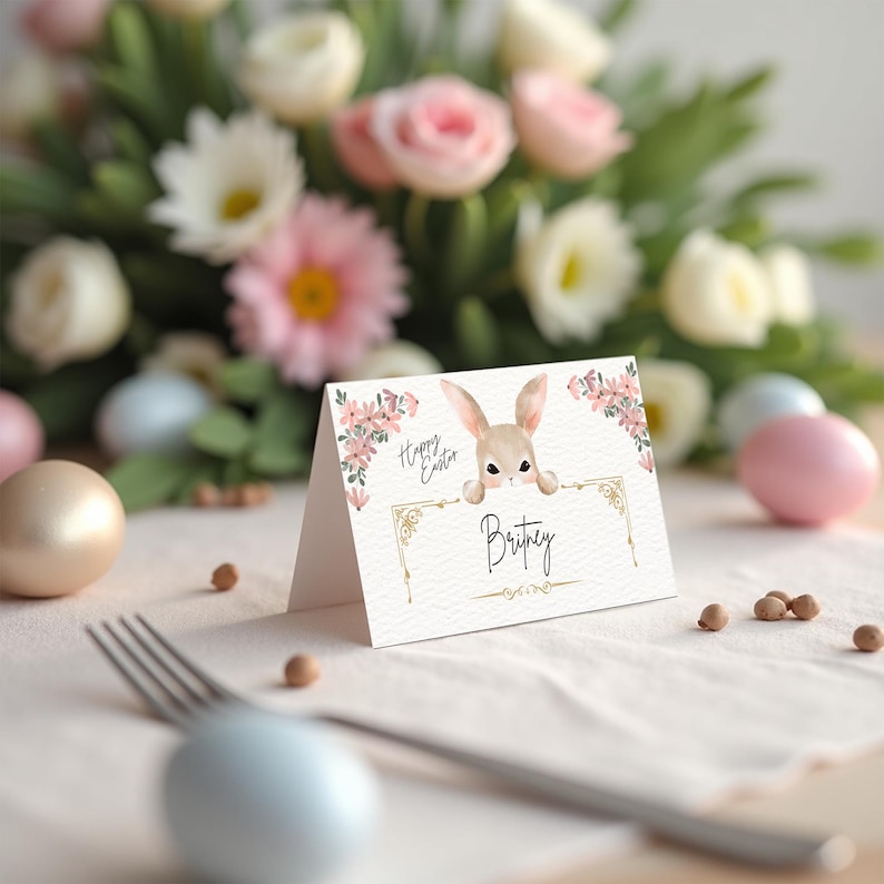 Easter Place Cards | Printable Easter Table Card | Printable Easter ...