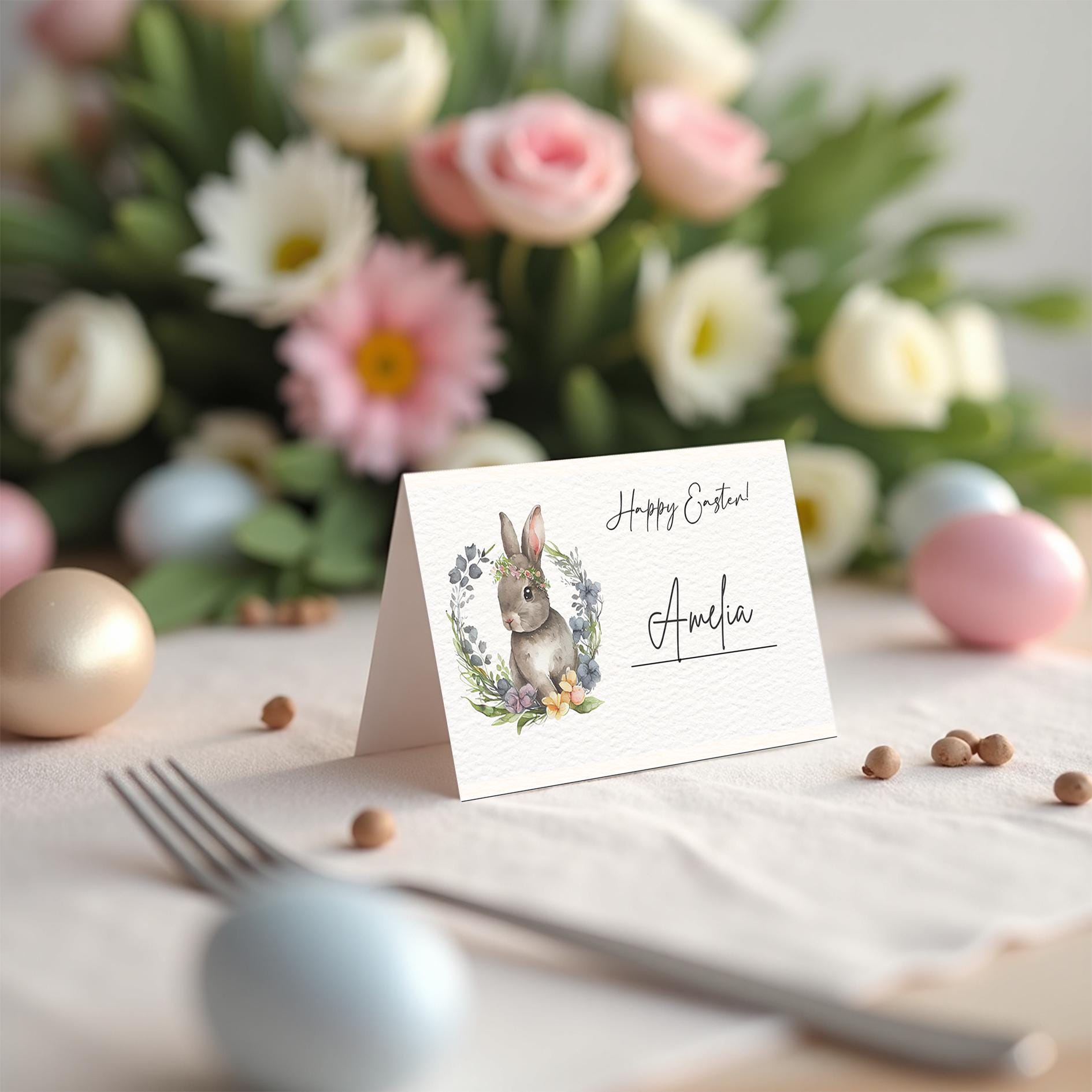 Easter Place Cards | Printable Easter Table Card | Printable Easter ...