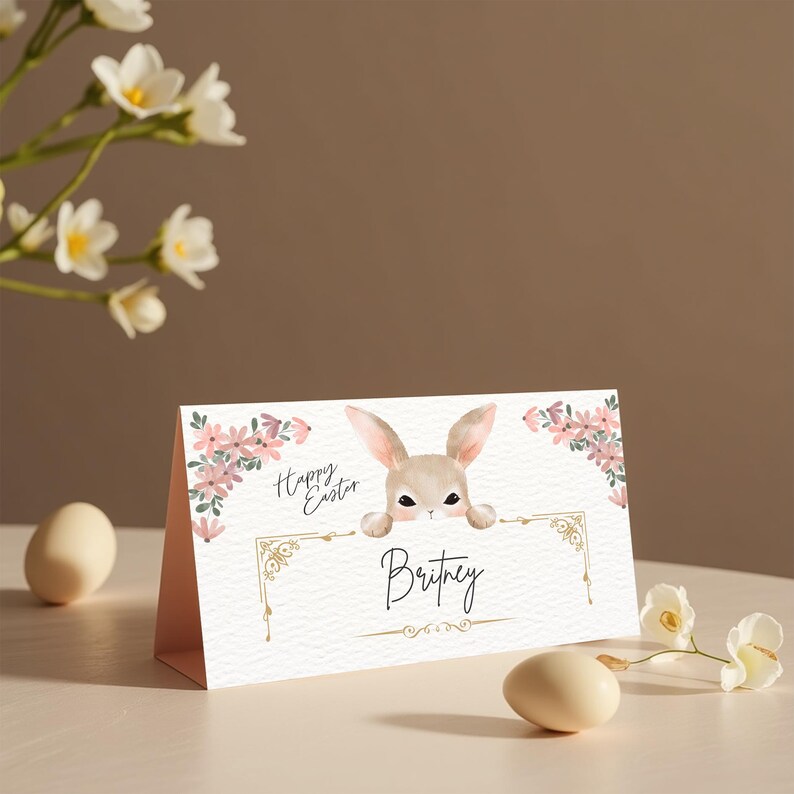 Easter Place Cards | Printable Easter Table Card | Printable Easter ...