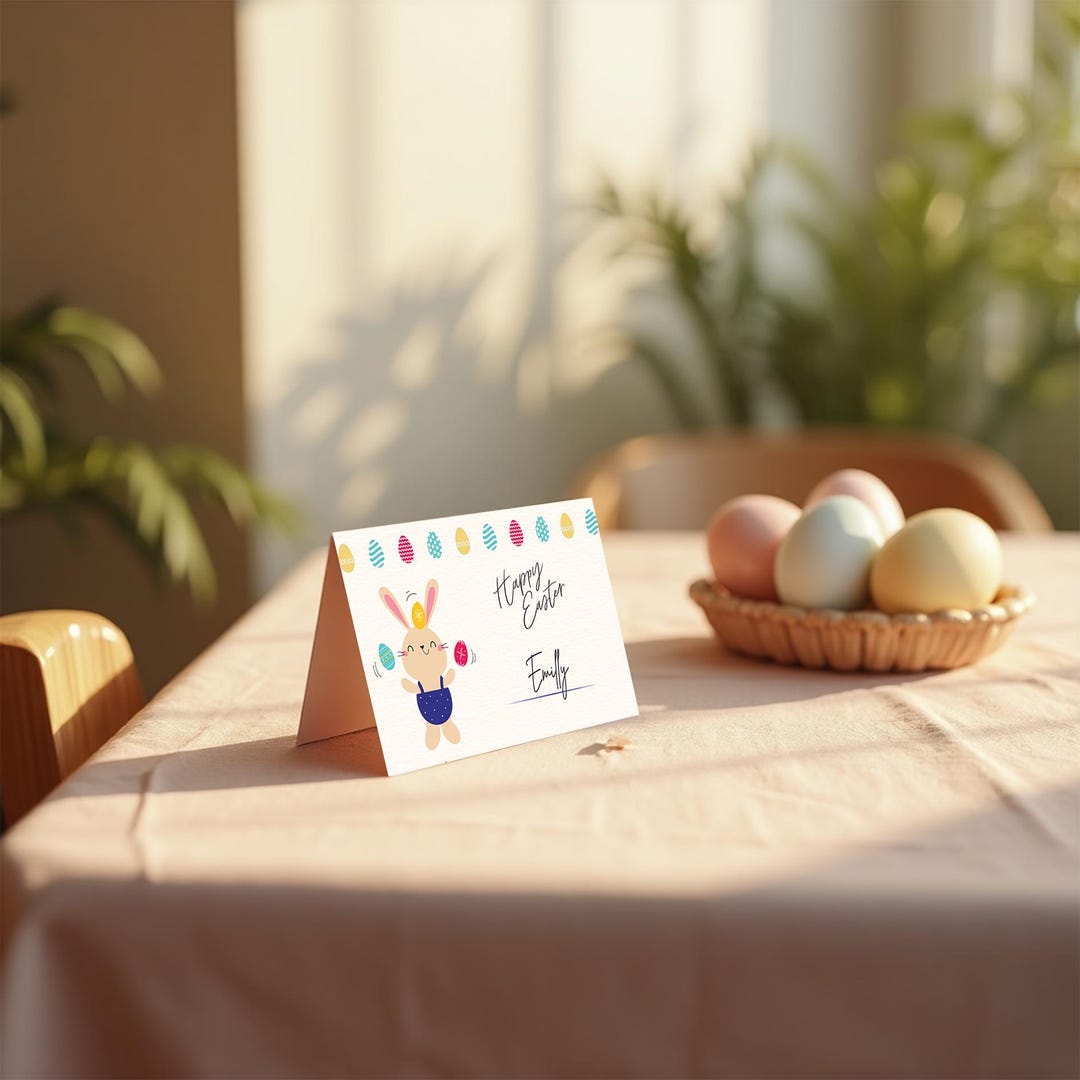 Printable Easter Place Card | Easter Table Decor | Easter Brunch Name ...