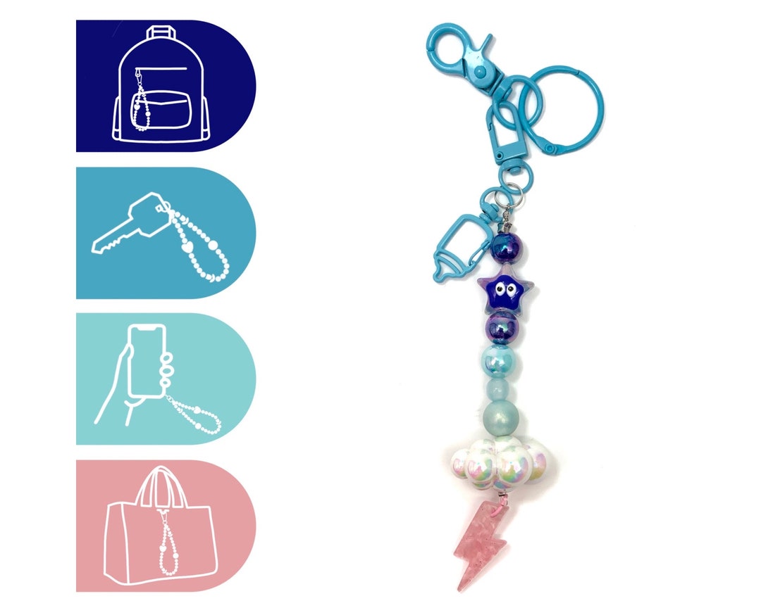 Mobile Phone Chains Short Beads, Key Chain, Backpack Pendant, Bag ...