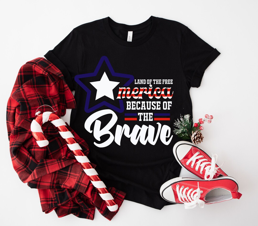 Land of the Freedom America Because of the Brave / American Patriot PNG ...