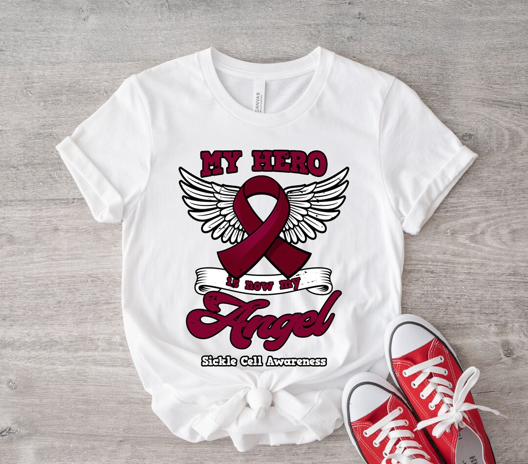 My Hero is Now My Angel / Sickle Cell Awareness / Red Blood Cell PNG ...
